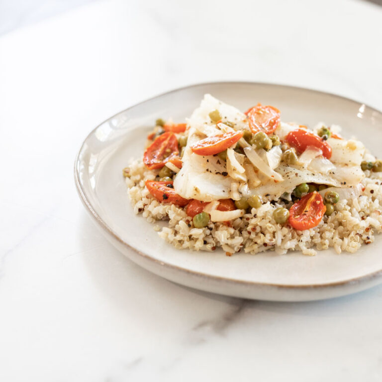 Baked Cod with Quinoa - What's For Dinner Club